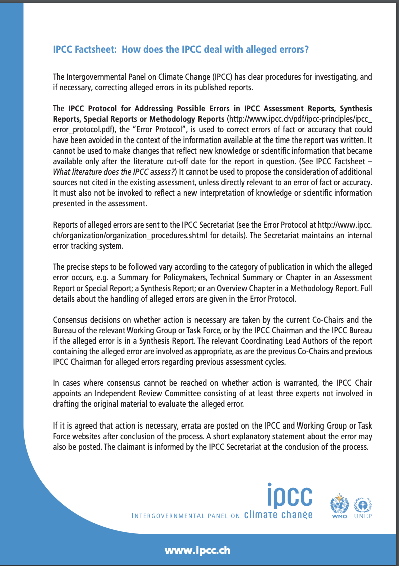 Outreach material — IPCC